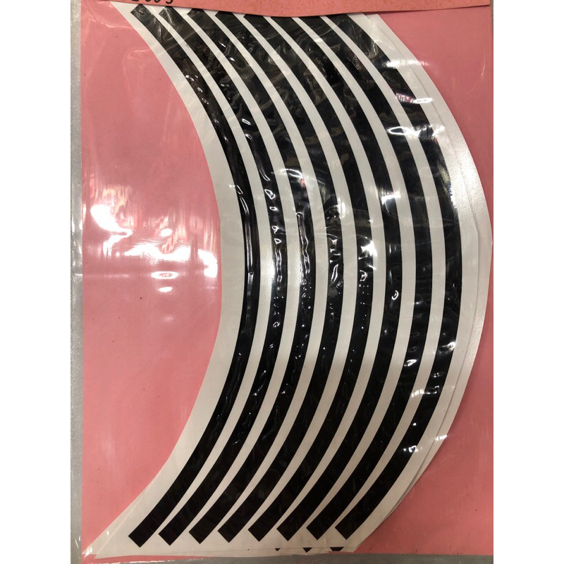 [1set] sport rim sticker black front & rear universal | Shopee Malaysia