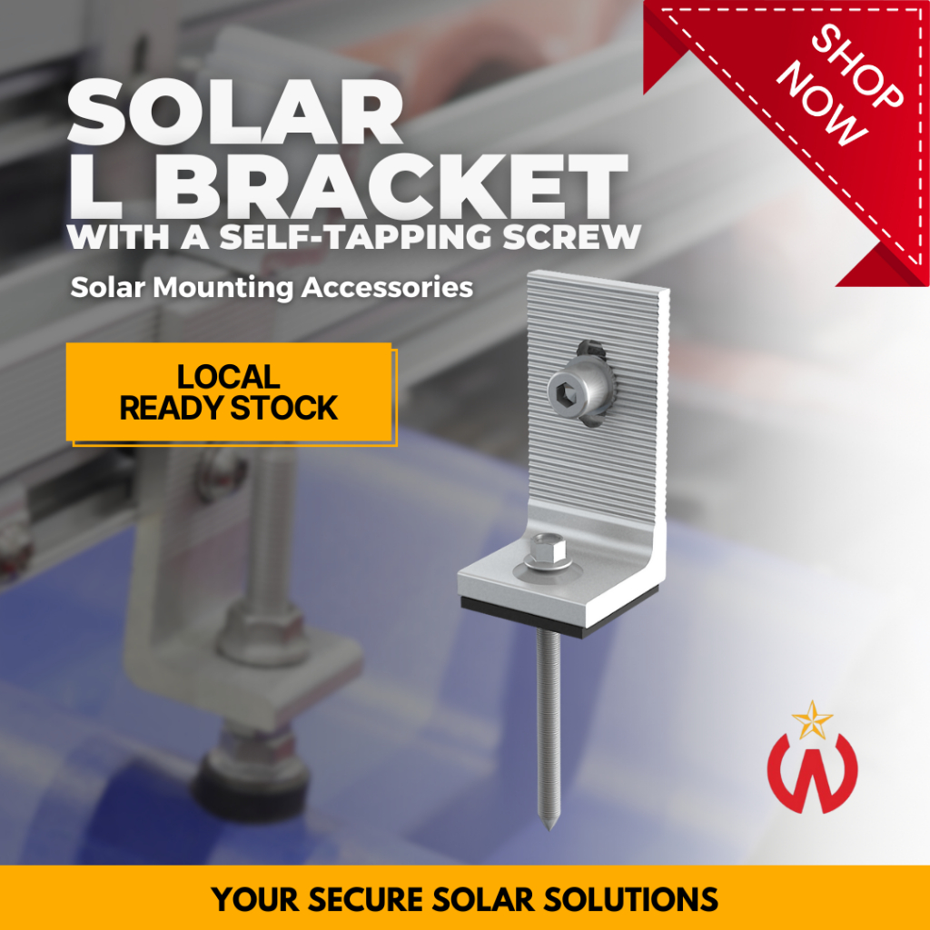 Winstar Solar L Bracket with a Self-Tapping Screw | Shopee Malaysia