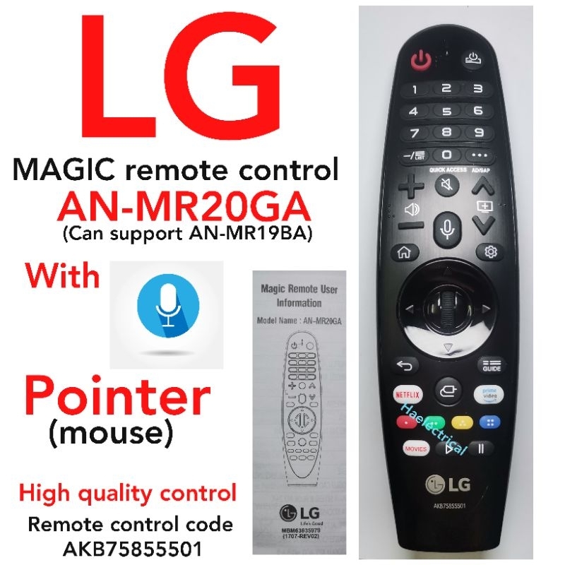 LG MAGIC remote control AN-MR20GA with pointer and voice (high quality) | Shopee Malaysia