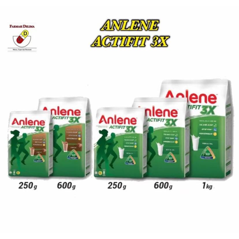 ANLENE ACTIFIT 3X (CAMPURAN SUSU TEPUNG DENGAN KALSIUM & KOLAGEN - ASLI ...