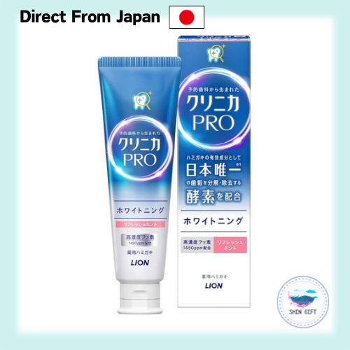LION Clinica PRO Whitening Toothpaste (Refresh Mint) 95g direct from japan | Shopee Malaysia