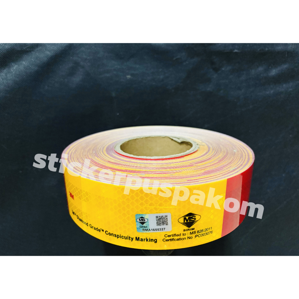 DIAMOND GRADE TYPE 5 REFLECTIVE STICKER ,3M WITH SIRIM ,(45.3m x 5cm=150pcs) ,SIDE MARKING ...