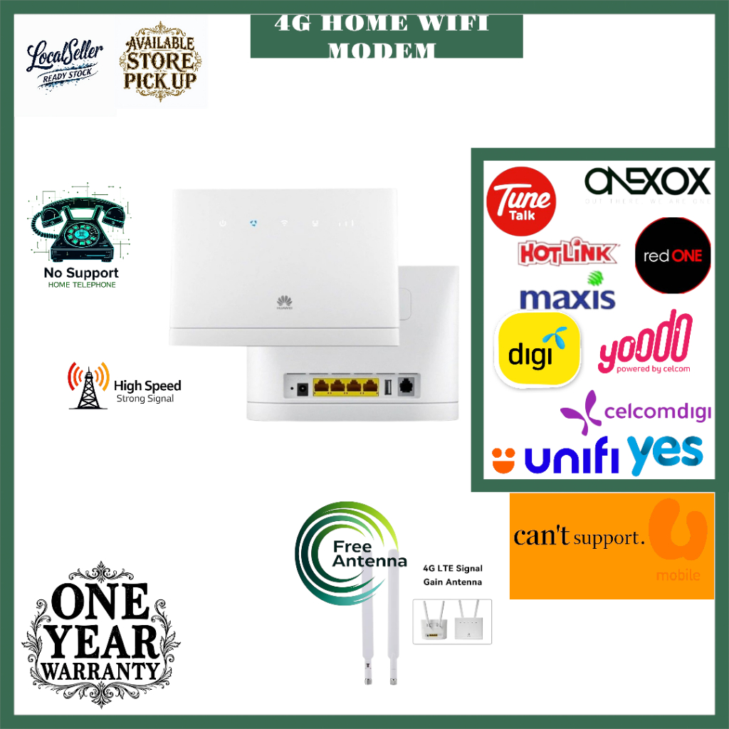 WIFI Router Modem B315 B315-936 Modified use with Unlimited Data Plan ...