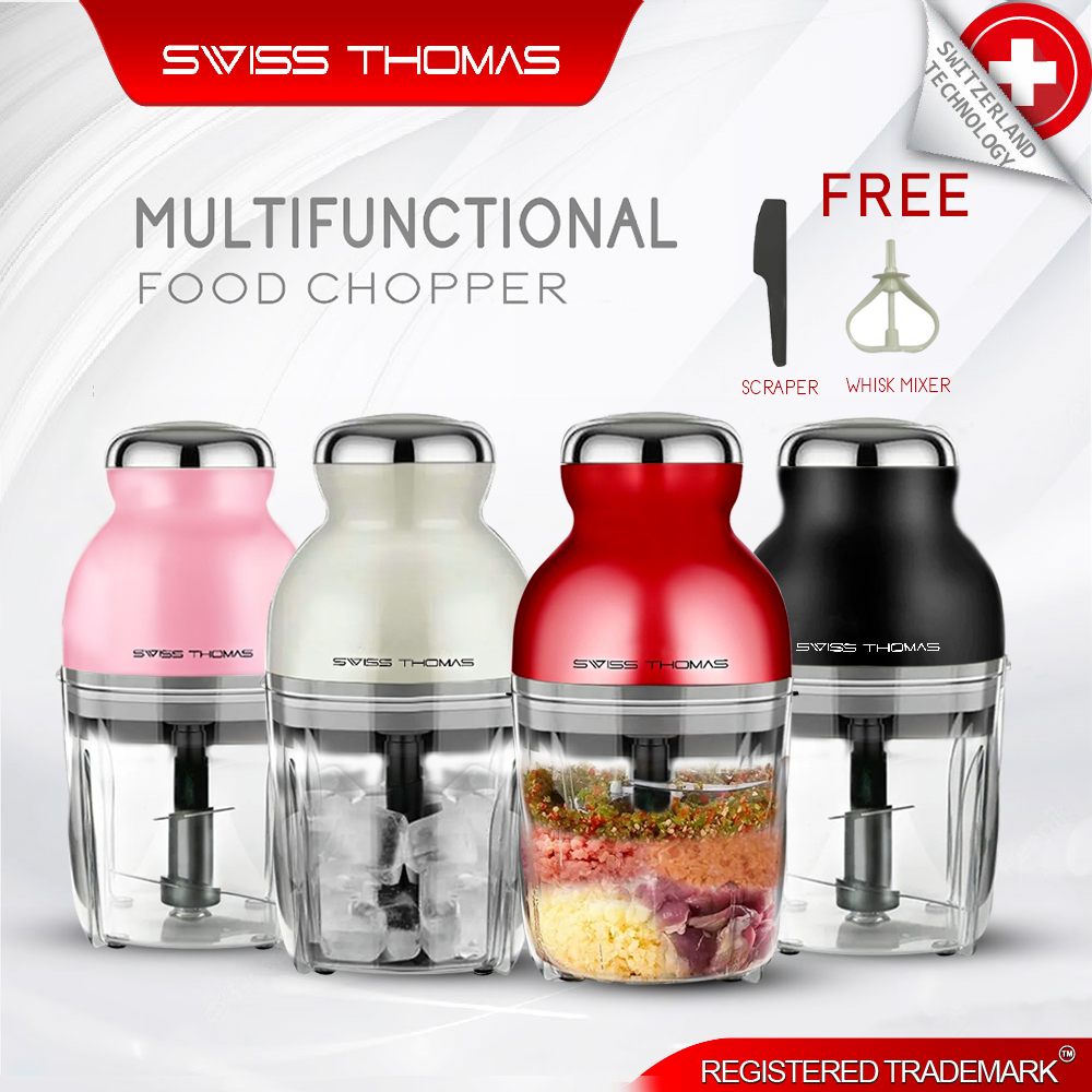 SwissThomas Capsule Food Chopper 900ML Blender Cutter Spin Grinder ...