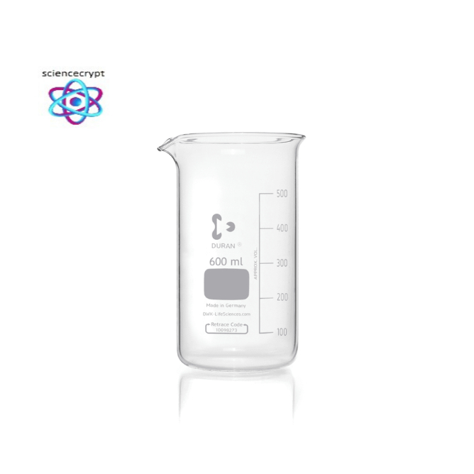 Duran Laboratory Measuring Tall Form Glass Beaker (3000ml) With Spout ...