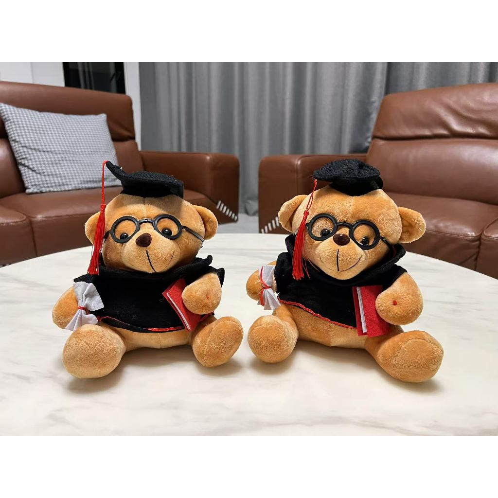 25cm Cute Graduation Convocation Bear Plush Teddy Bear Plush Brown ...