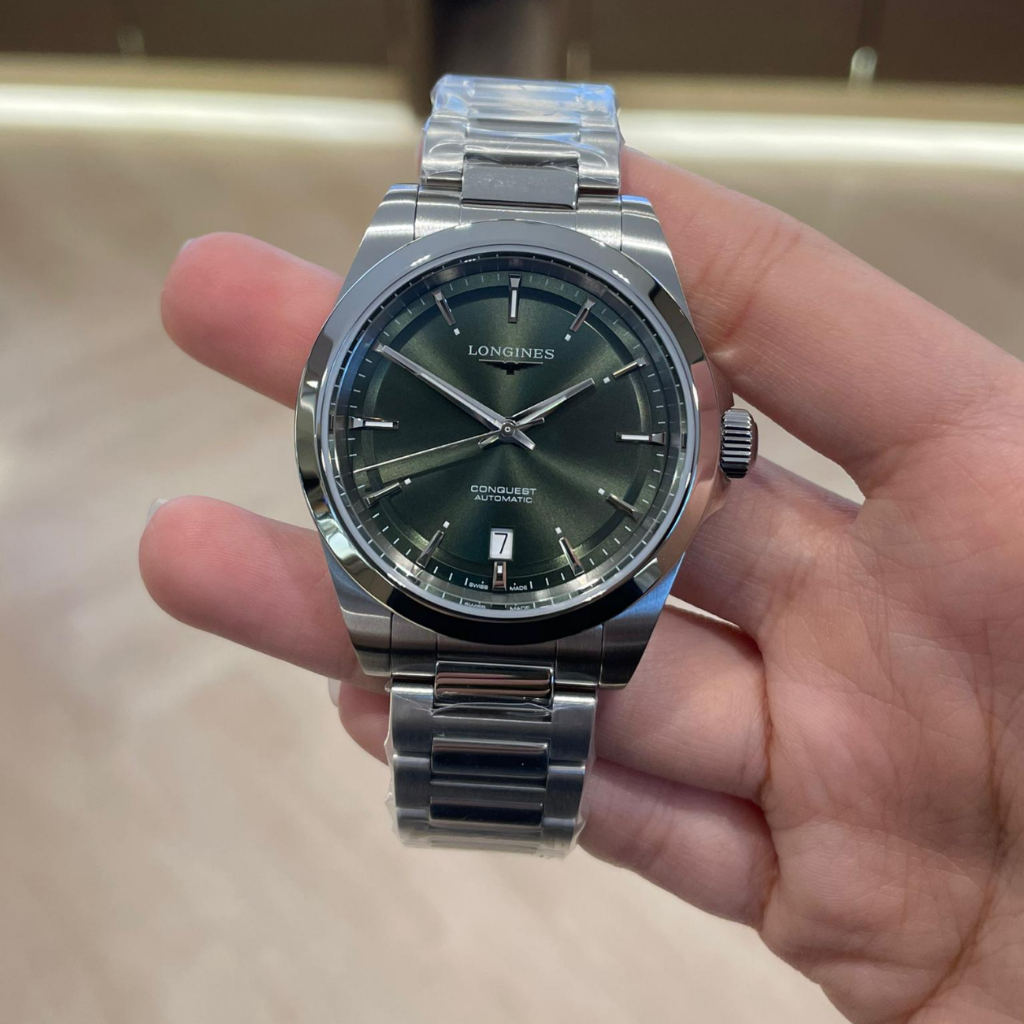 Longines Conquest Automatic Green MB - 38mm | Shopee Malaysia