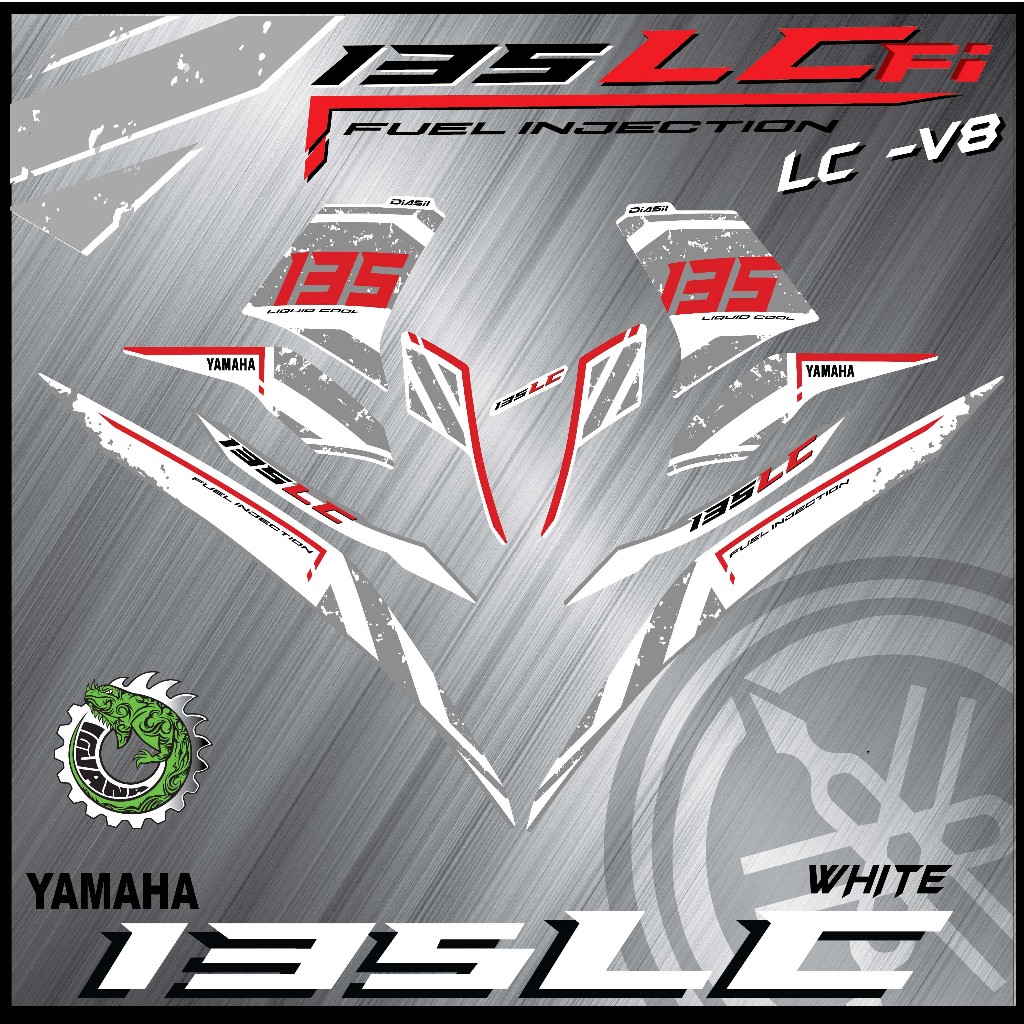 STRIPE MOTOR Yamaha LC V8 Fi 2024 (23) CUSTOM STRIPE DESIGN (A-grade ...