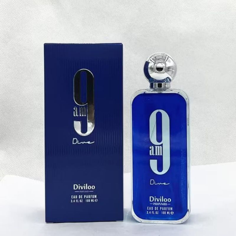 DIVILO0 9AM DIVE BLUE EDP 10OML FOR MEN ANDWOMEN PERFUME ( MINYAK WANGI ...
