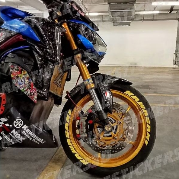 [RAMADAN PROMO] Stiker Tayar Motor 3D / 3D Tire Stickers Yamaha Honda ...