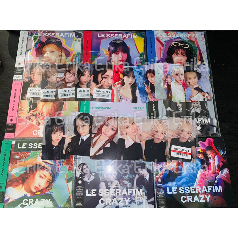 [READY STOCK] LE SSERAFIM CRAZY JAPAN ALBUM - POB, PHOTOCARD LESSERAFIM ...