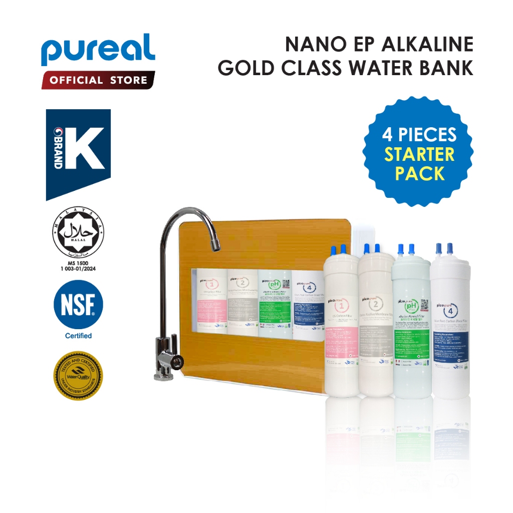 (JAKIM HALAL) Pureal Picogram Gold Class Water Bank with Nano Alkaline ...