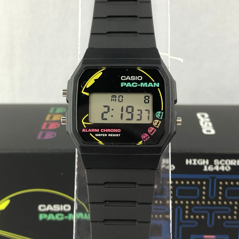 Casio 50th Anniversary X PAC-MAN 45th Anniversary Limited Collaboration F-91WPC-1A | Shopee Malaysia
