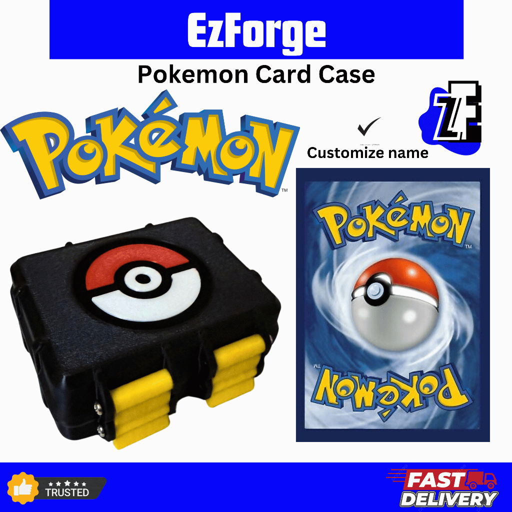 Pokemon Card Case Card Box Card holder Card Keeper Customize name ...