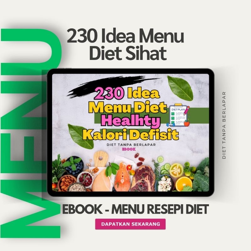 [Ebook] 230 Idea Menu Resepi Makanan Diet Kuruskan Lemak Badan Keto ...