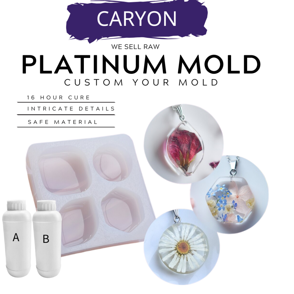 CaryOn Platinum Silicone Mold 1KG Flexible Rubber Food Grade for Mould ...