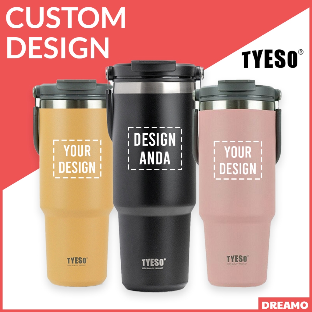 Tyeso Mug Tumbler Stainless Steel Custom Design Print Laser Engrave ...