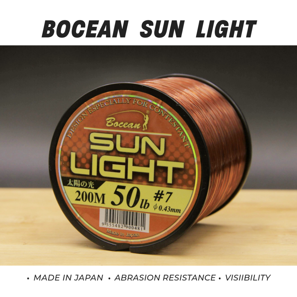 BOCEAN SUN LIGHT Tali Tangsi Halus Kuat Tali Pancing Mancing Fishing ...