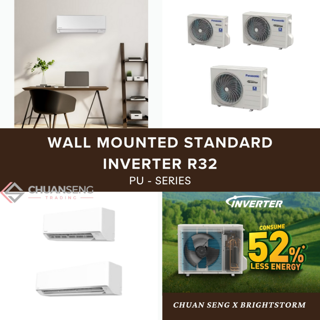 PANASONIC PU-SERIES R32 Air-Conditioner Standard Inverter (1.0HP/1.5HP ...