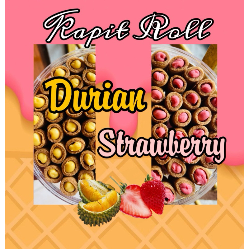 🍫🫶MIX STRAWBERRY DURIAN🍓🫶KAPIT ROLL MIX STRAWBERRY DURIAN🍓🌺 | Shopee ...