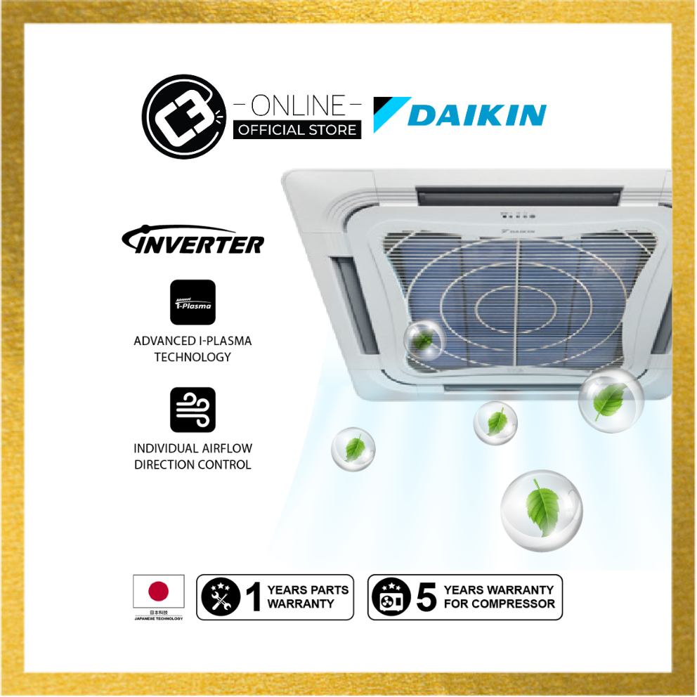 (WEST) Daikin R32 (FCFC) Ceiling Mounted Cassette [FCF50CVM - FCF140CVM ...