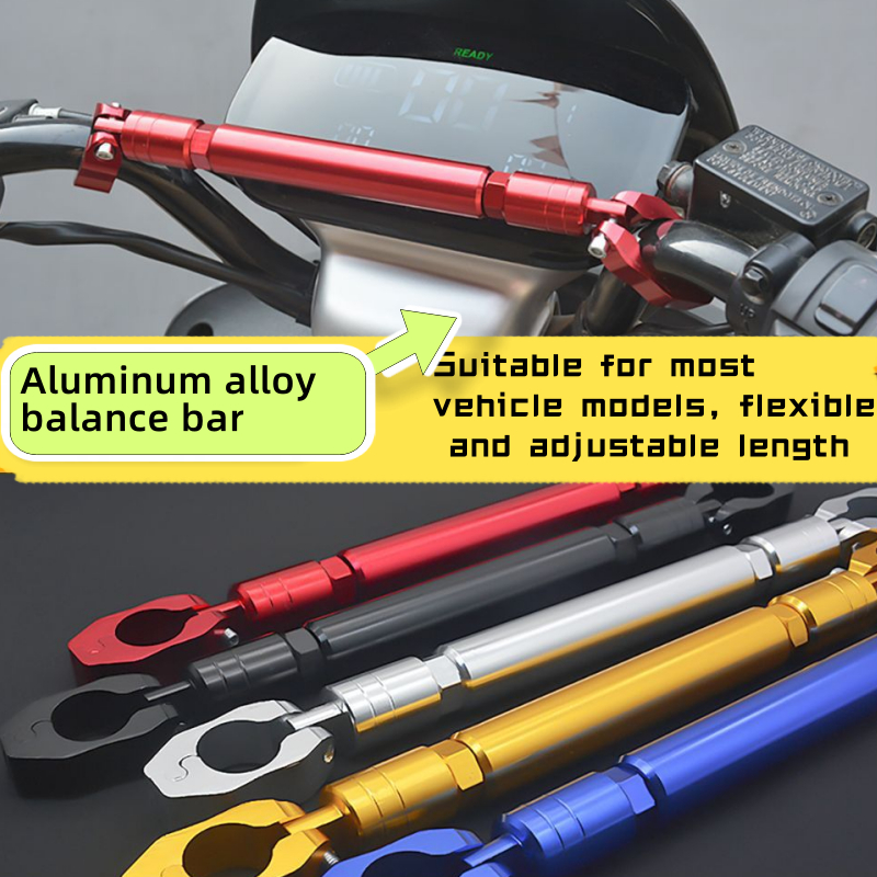 Motorcycle Handlebar Cross Bar Universal CNC Aluminum Adjustable Handle ...