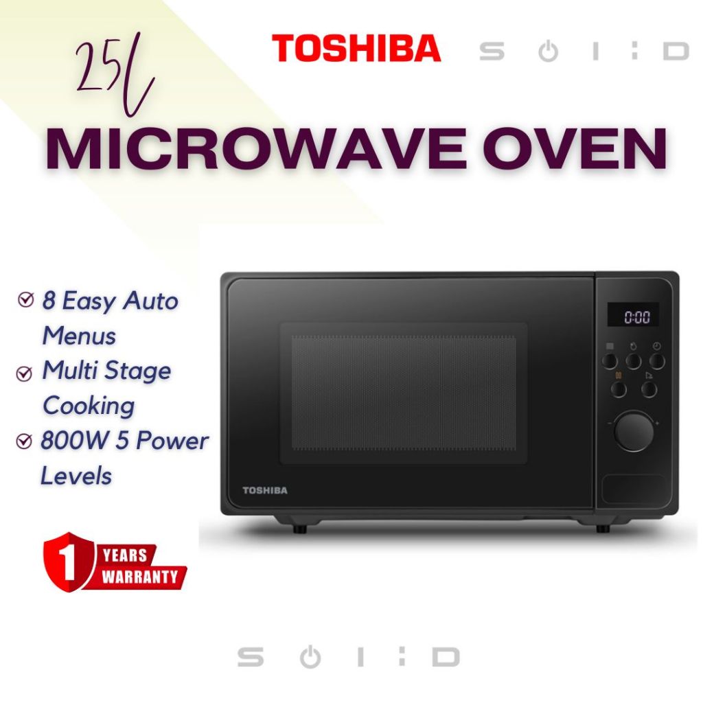 Toshiba 25L Microwave Oven, MM2-EM25PF(BK) | Shopee Malaysia