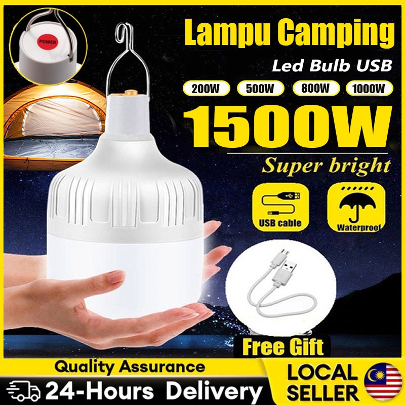 🔥Malaysia Spot High Quaility Low Power 1500W Usb Rechargeable Led Light ...
