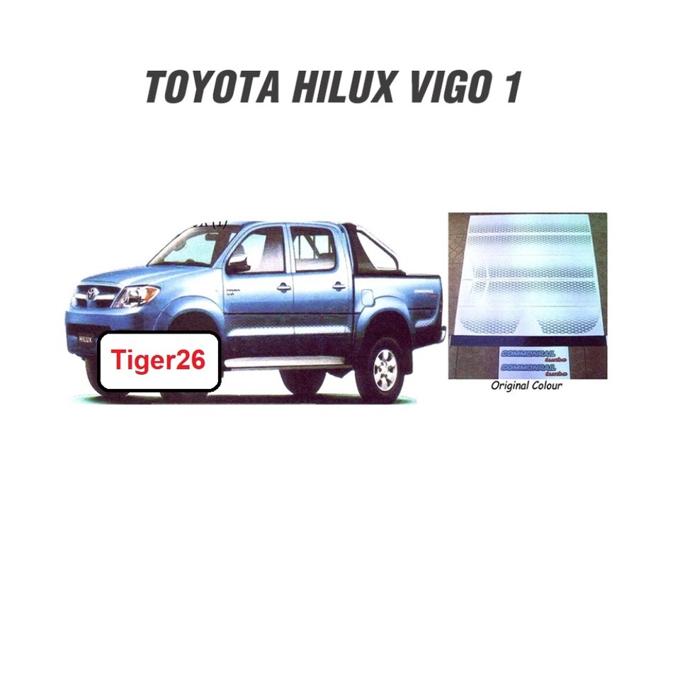 TOYOTA HILUX VIGO MODEL 1 TYPE 1 ORIGINAL OEM CAR BODY STICKER SIDE ...