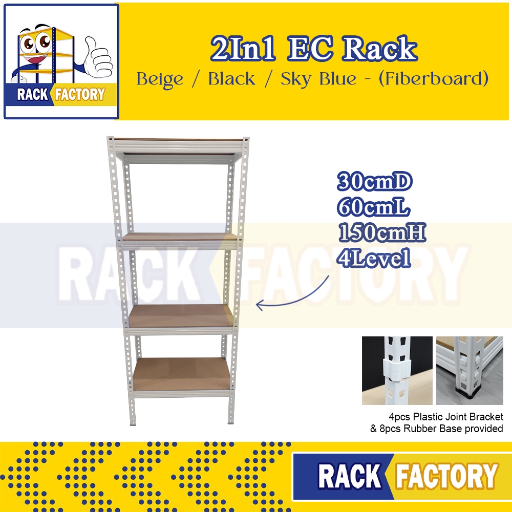 2 in 1 RAK BESI DIY Rack / Rak logam / Boltless Rack / Rak besi ...