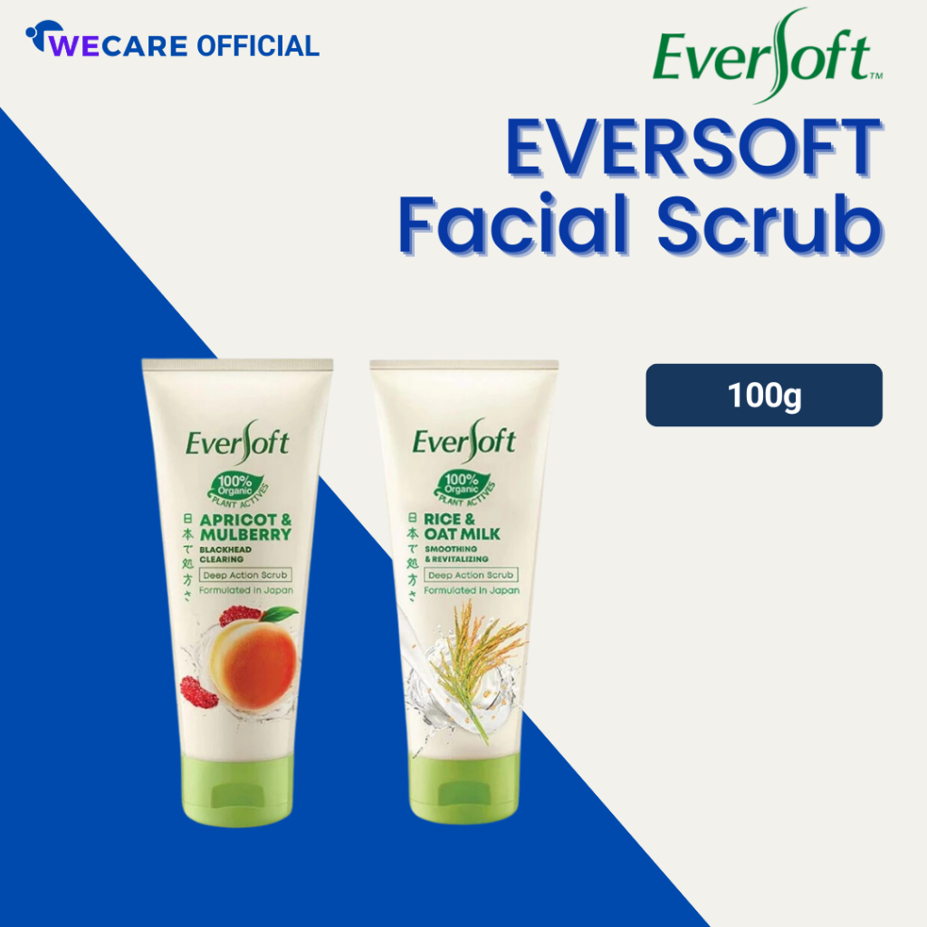 Eversoft Facial Scrub (100g) - (Apricot / Oat Milk Rice Water) | We ...