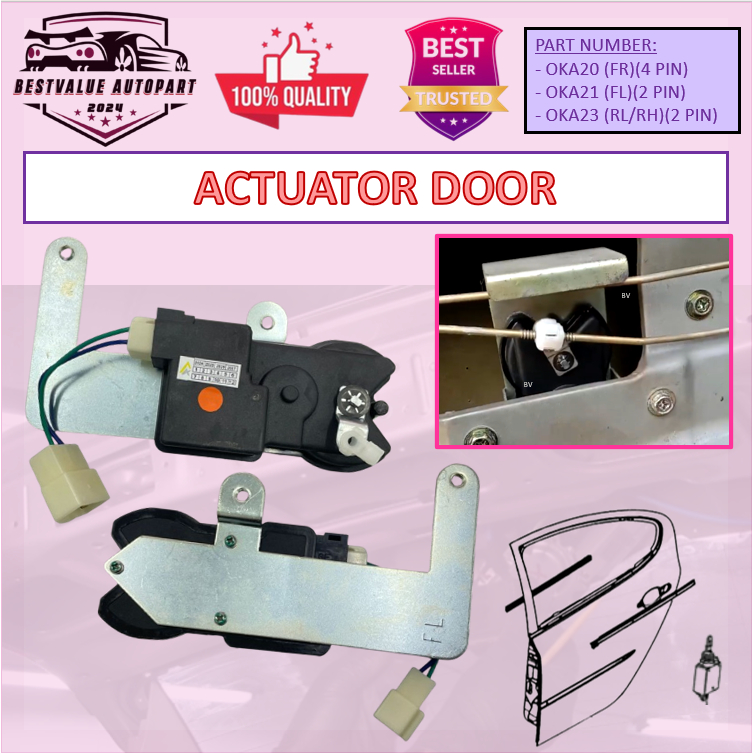 💫MALAYSIA READY STOCK💫PROTON WIRA ACTUATOR DOOR INNER LOCK CENTER LOCK ...