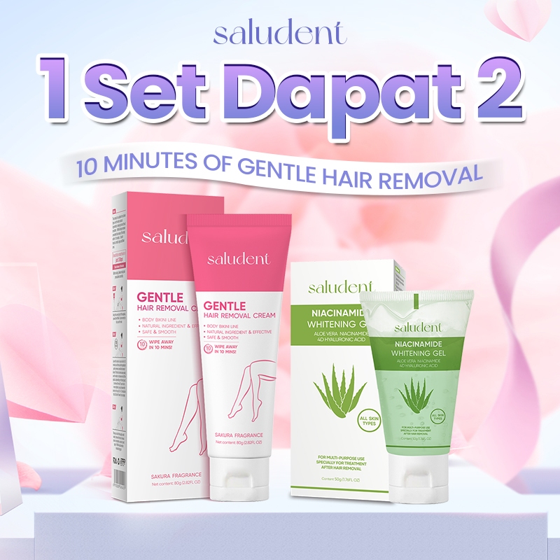 Saludent Painless Gentle Hair Removal With Aloe Gel 脱毛膏 (80g) | Shopee ...