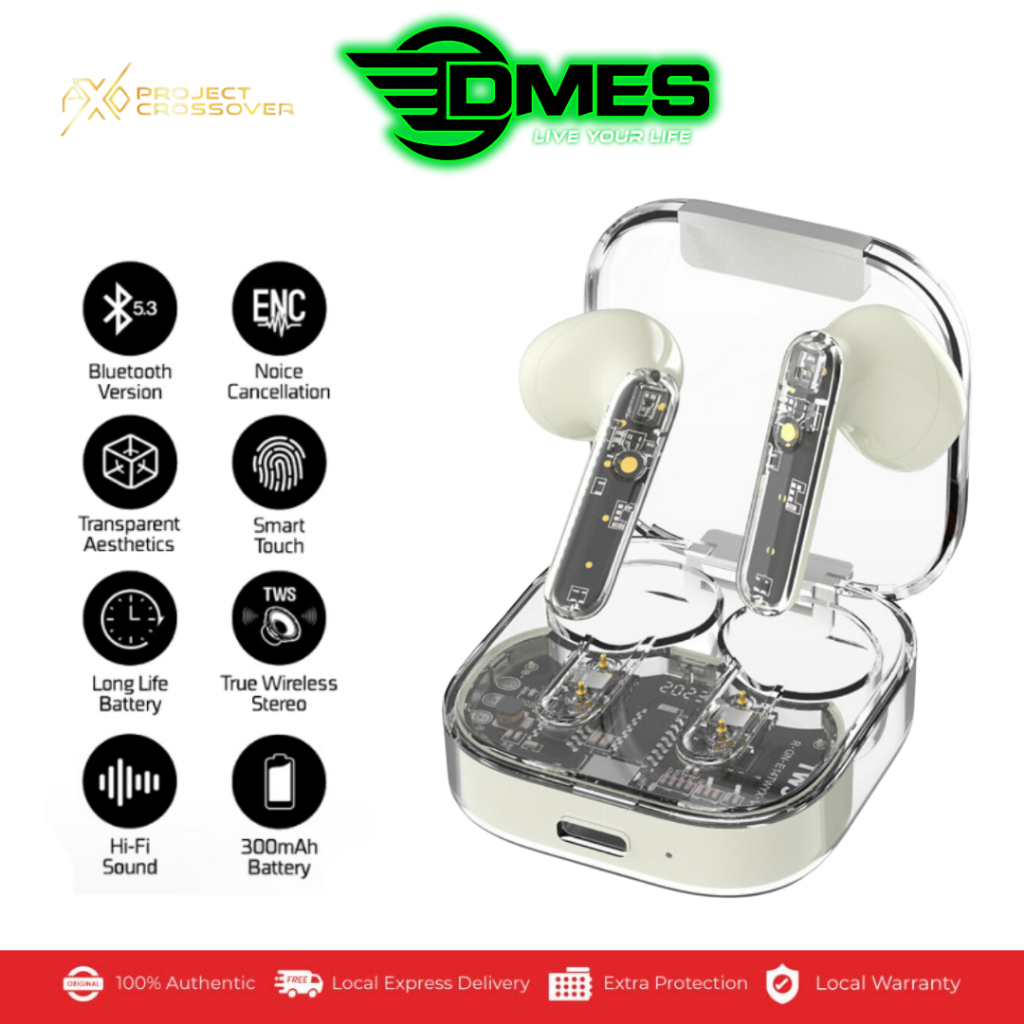 Dmes DE7 Wireless Bluetooth Earphone ENC with Stereo TWS 5.3 Bluetooth ...