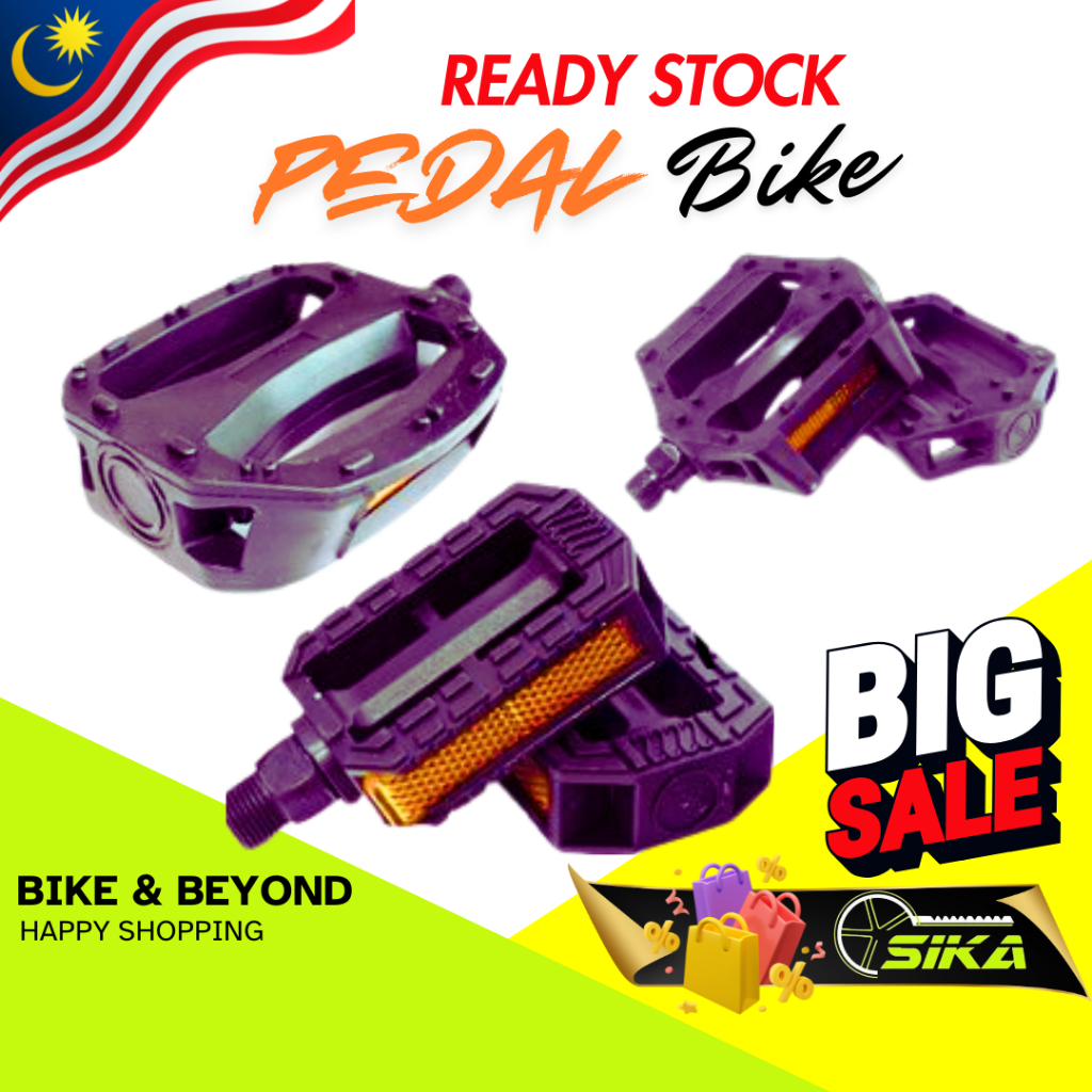 SIKA PD Paddle Bicycle Plastic PVC Pedal Basikal MTB Fixie Road bike ...