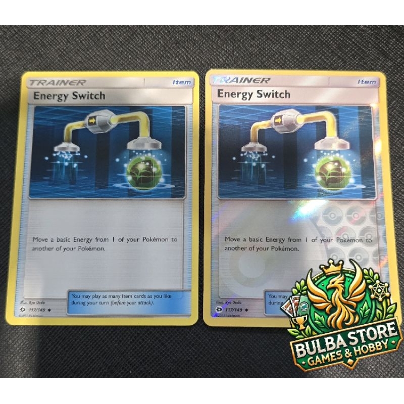 Energy Switch 117/149 Reverse Holo Vintage Pokémon Sun & Moon Base Set ...