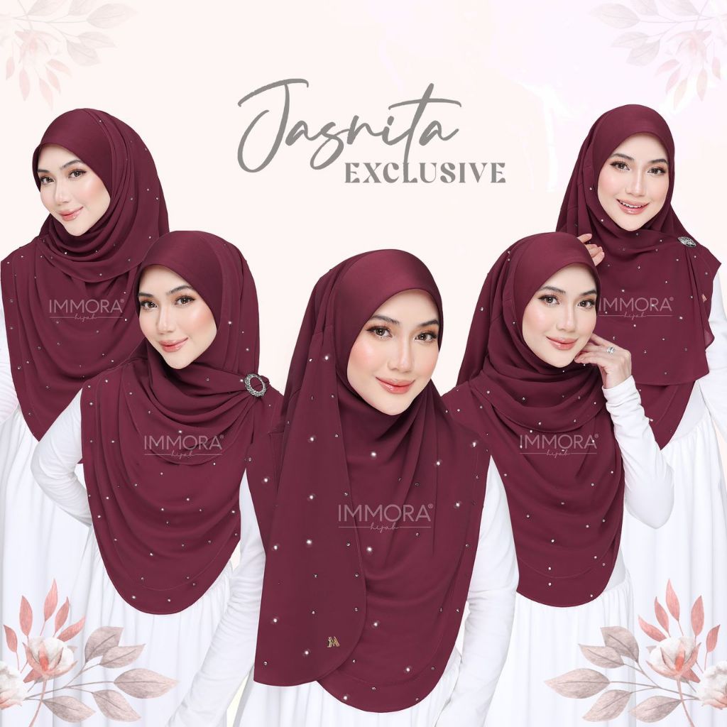 JASNITA EXCLUSIVE BY IMMORA HIJAB MANIK DIAMOND | Shopee Malaysia