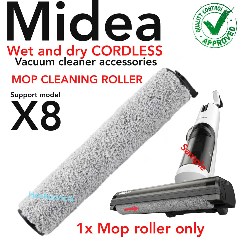 Midea X8 Cordless Vacuum Cleaner Accessories (Mop Roller / Nozzle Cover / Hepa Filter) | Shopee ...