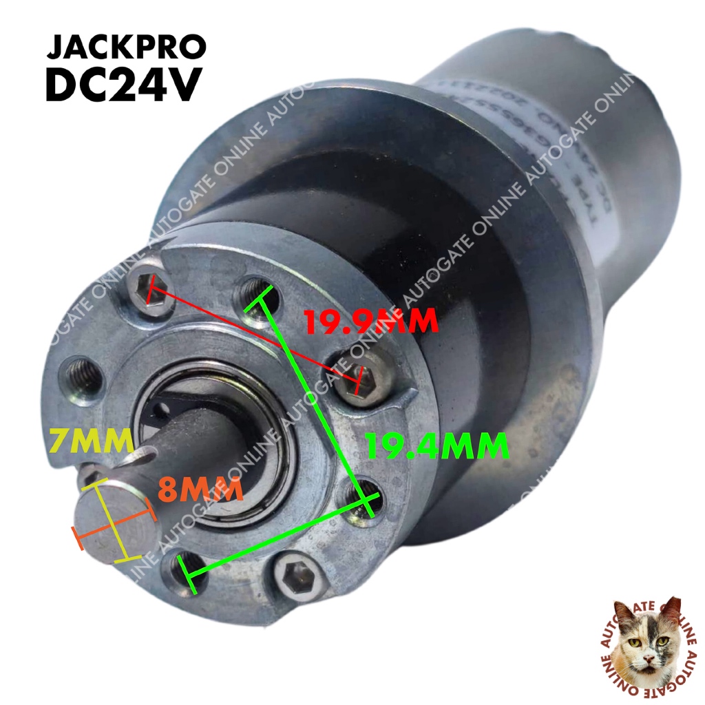 Jackpro mini motor DC 24V - autogate system DC PLANET GEARED MOTOR ...