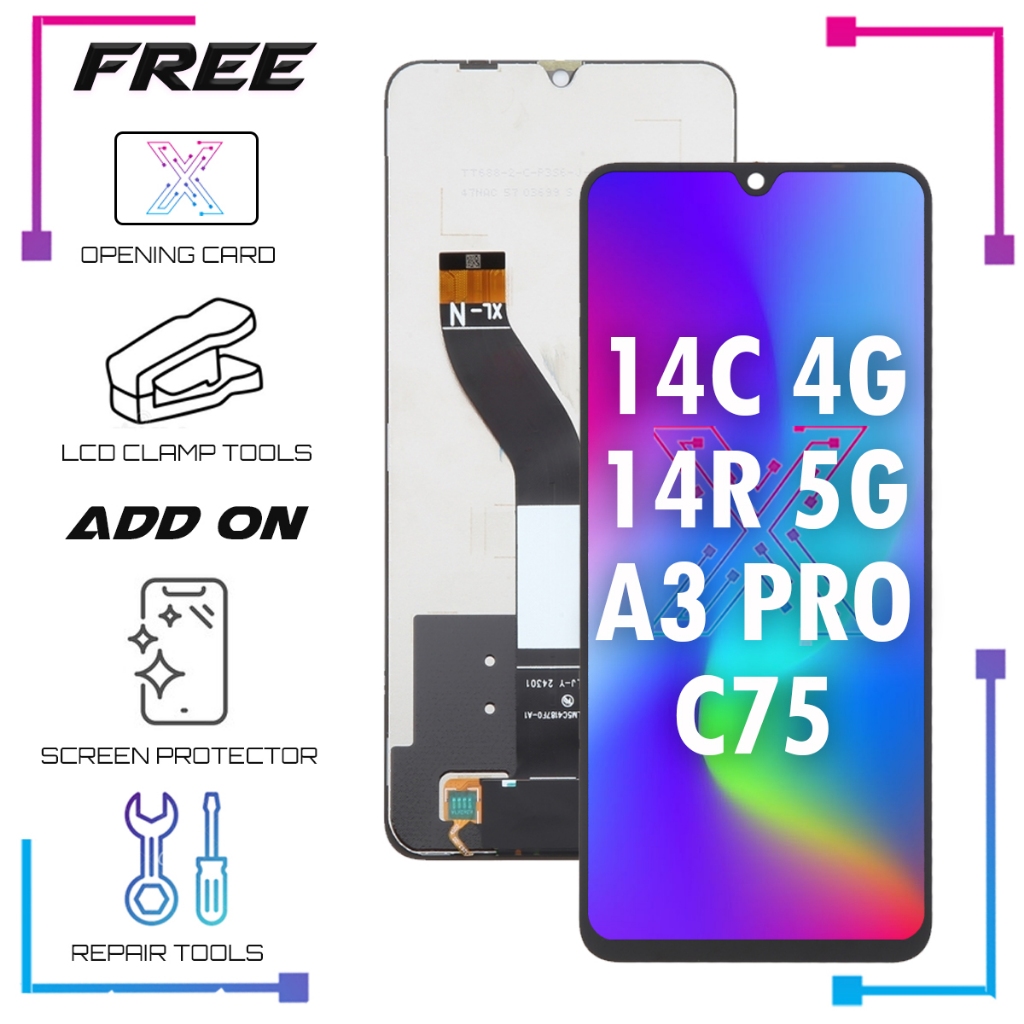 Lcd For Redmi 14C 4G / Redmi 14R 5G / Redmi A3 Pro / Poco C75 (With Touch Screen Display ...