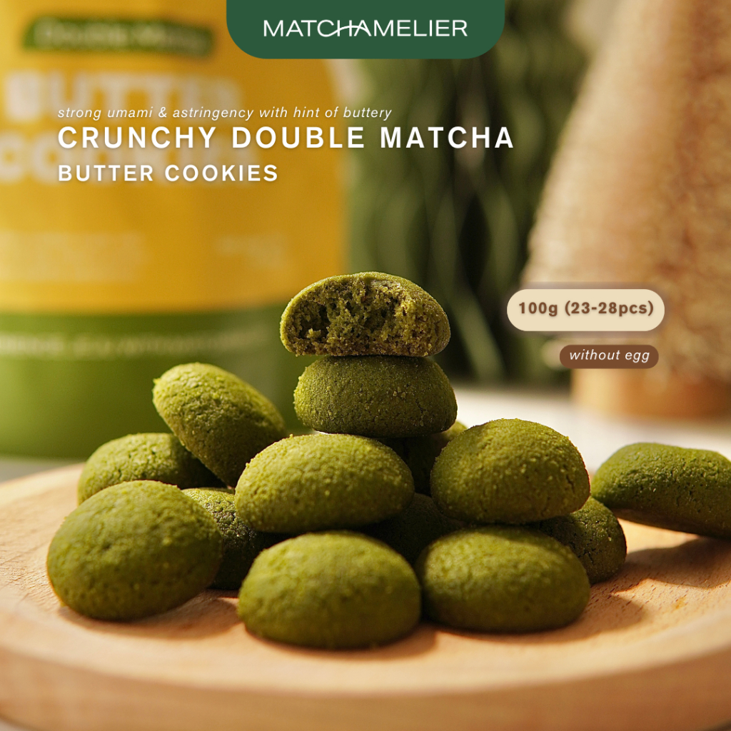 MATCHAMELIER Double Matcha Crunchy Butter Cookies | No Egg 100g ...