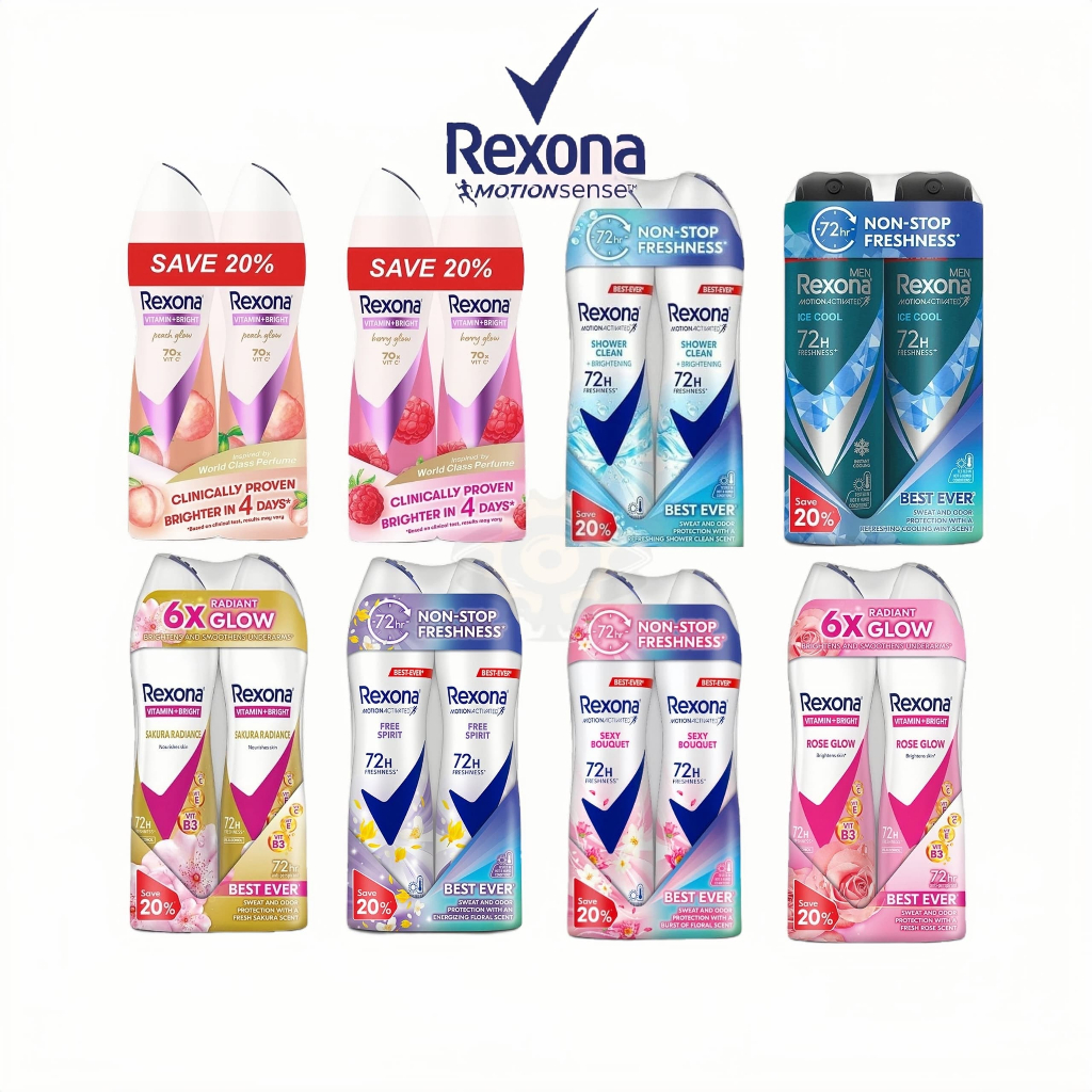 Rexona Deodorant Spray 2 x 135ml [Twin Pack] | Shopee Malaysia