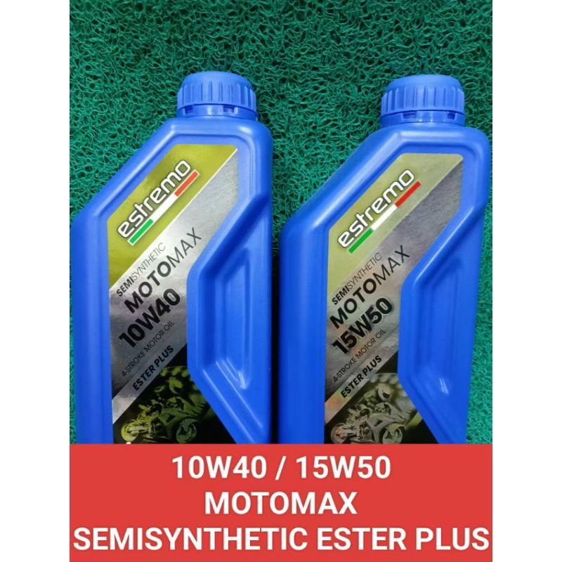 ORIGINAL ESTREMO OIL 4T OIL 10W40 / 15W50 MOTOMAX SEMI SYNTHETIC ESTER ...