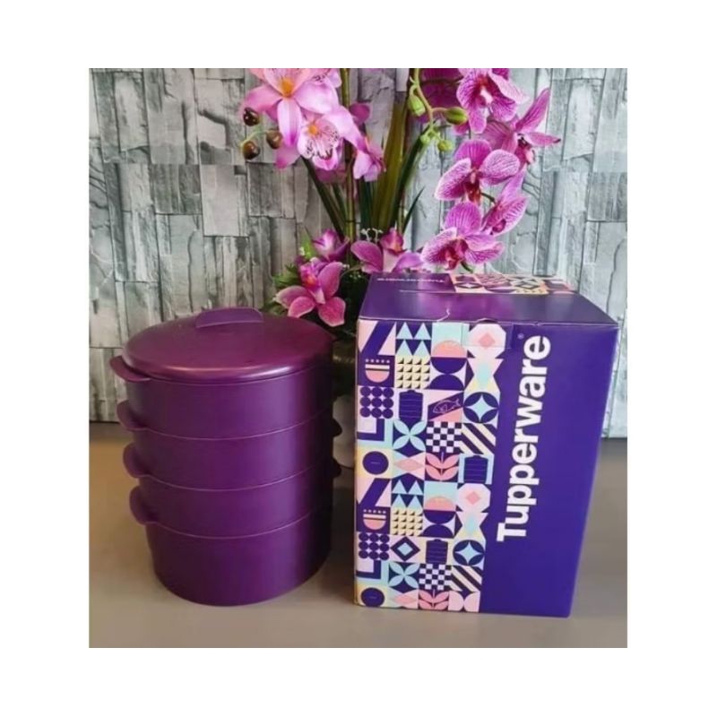 Tupperware Steam It Purple (4 layer) | Shopee Malaysia
