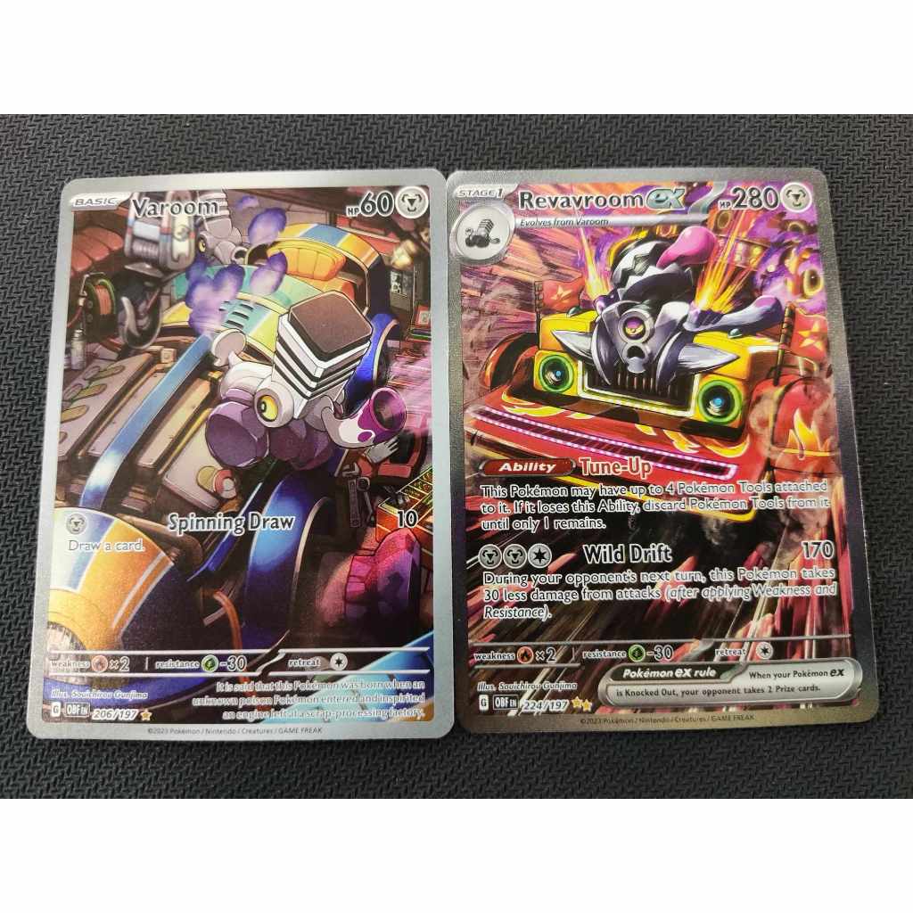 Pokemon TCG - Varoom [IR] [206/197] + Revavroom EX [SIR] [224/197 ...