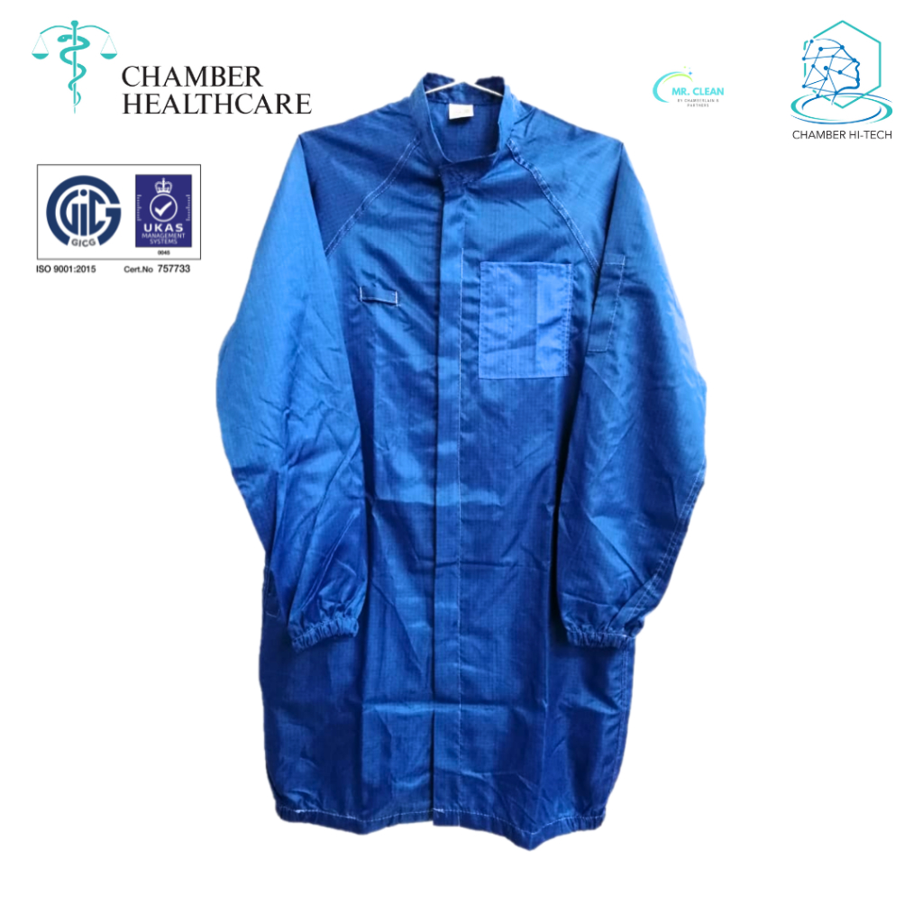 Chamber's ESD Cleanroom Extra Long Jacket [Design: Normal; Collar: Band ...