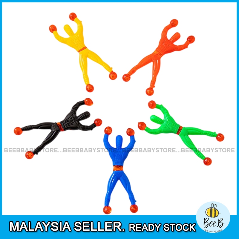 Mainan Pelekat Climb Fleksibel Spider-Man Meteor Hammer Toy Wall Toy ...