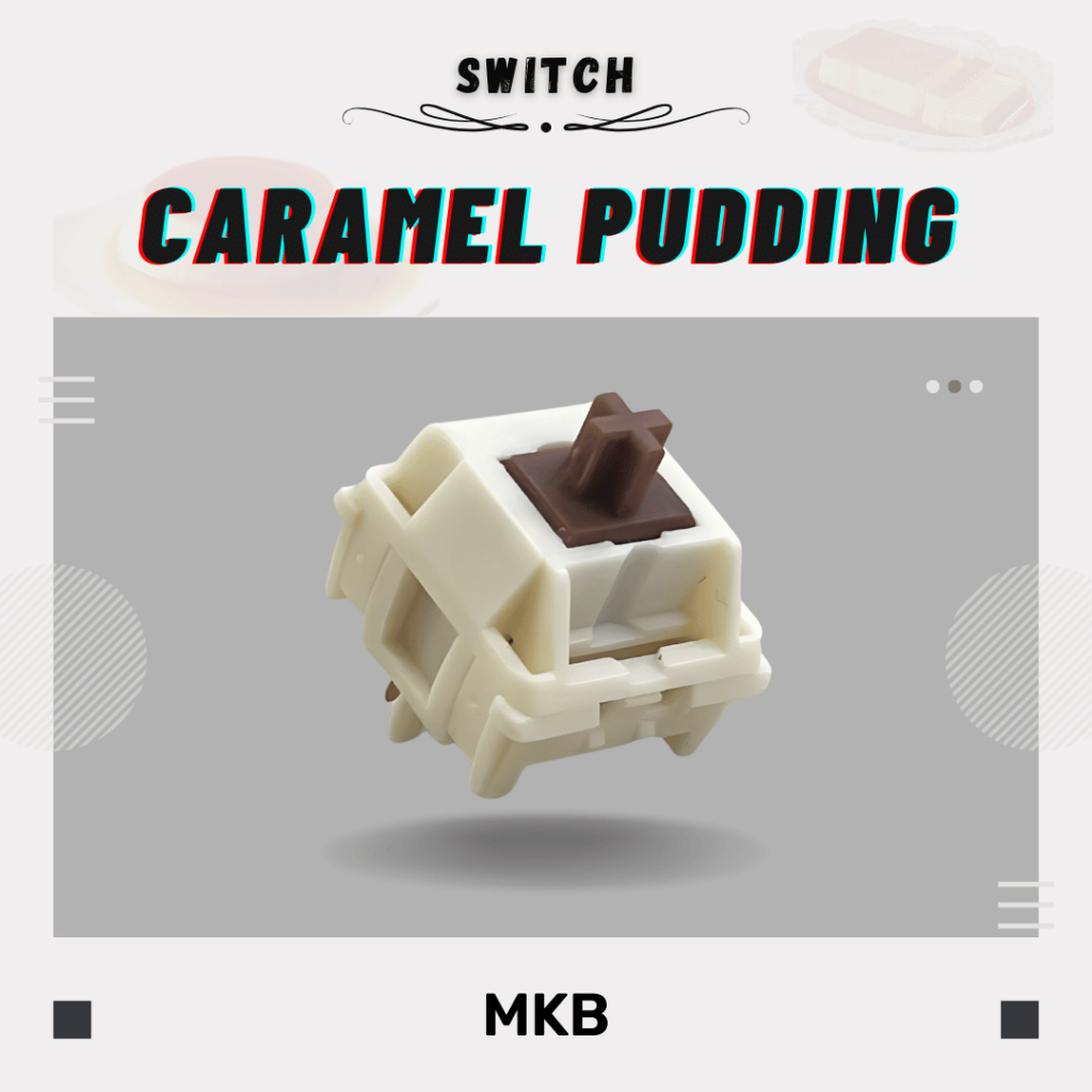 MKB HMX Linear Switch For Mechanical Keyboards - Caramel Pudding ...