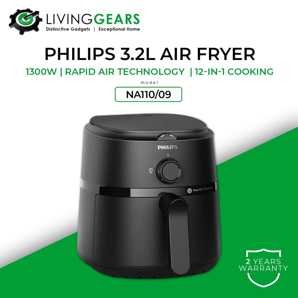 PHILIPS 1000 Series Air Fryer 3.2L NA110 (NA110/09) Analog 12in1 ...