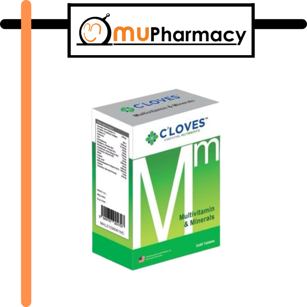 C'loves Multivitamin & Minerals Complex Bot of 60's/2x60's | Shopee ...
